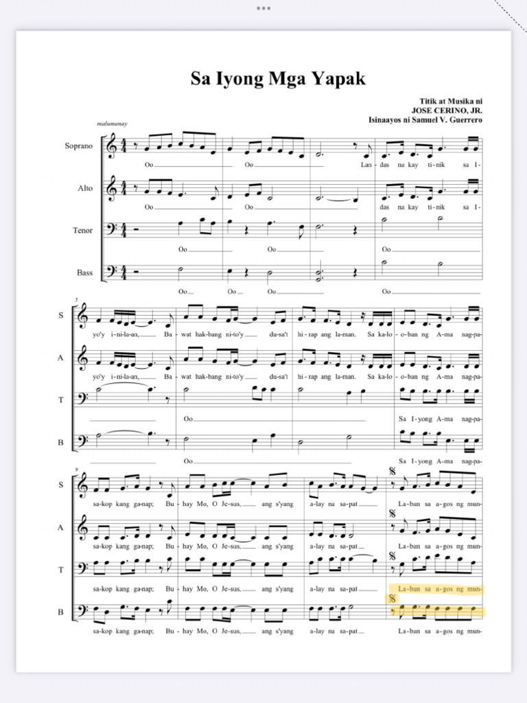 Sa Iyong Mga Yapak | PDF