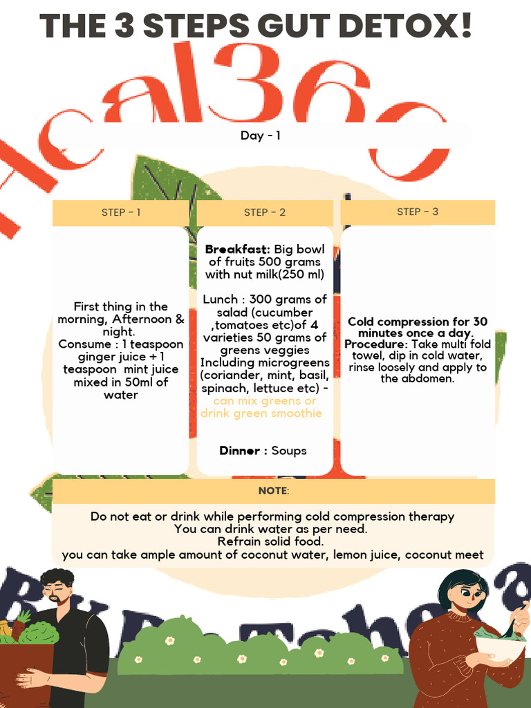 2-Day Gut Detox Plan | PDF | Juice | Diet & Nutrition