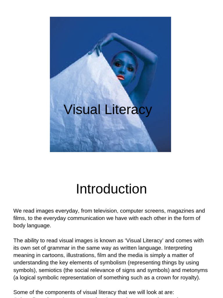 Understanding Visual Literacy Techniques | PDF | Composition (Visual ...