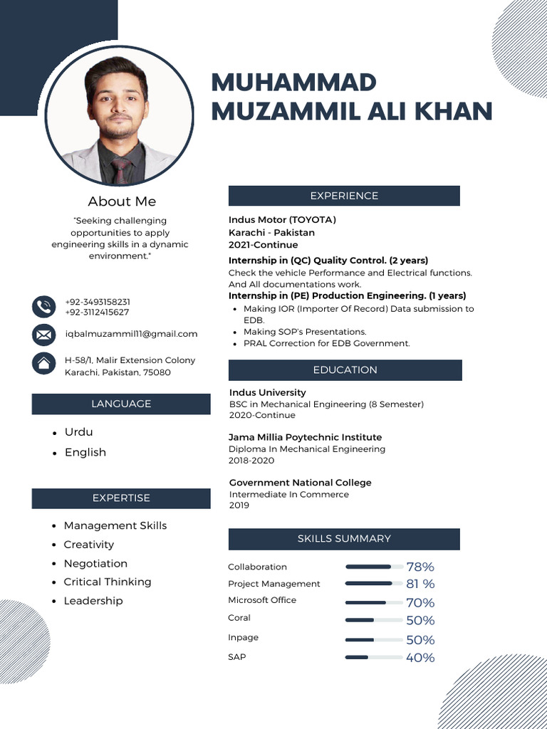 Muzammil Ali | PDF