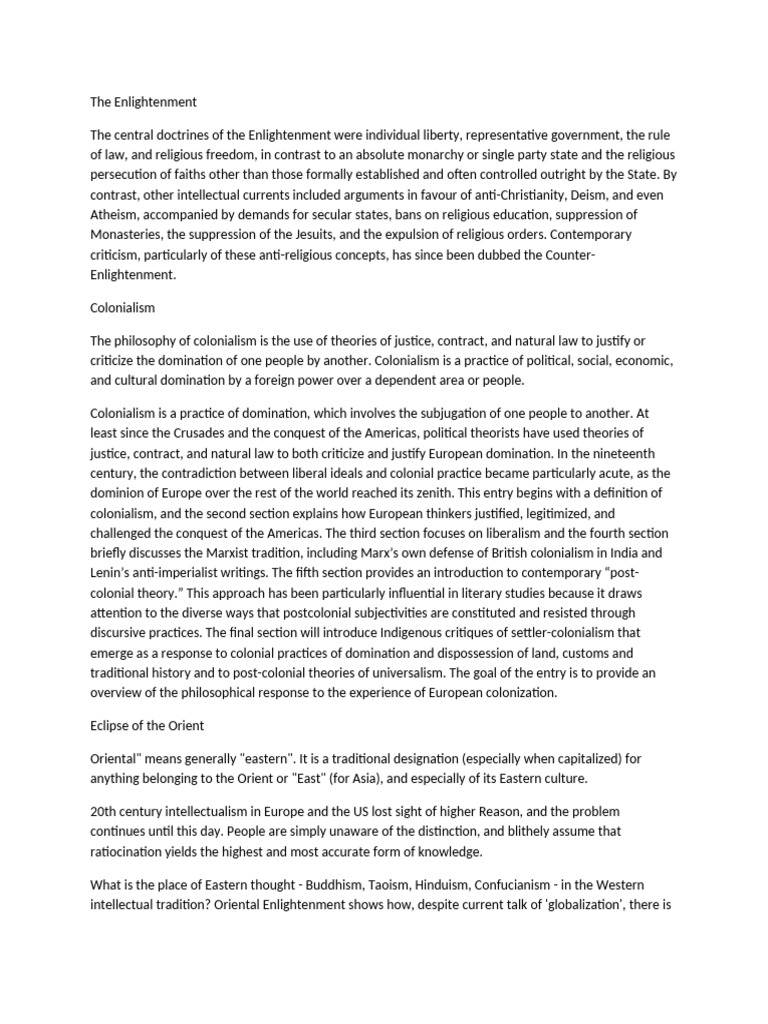 The Enlightenme-WPS Office | PDF | Adam Smith | David Hume