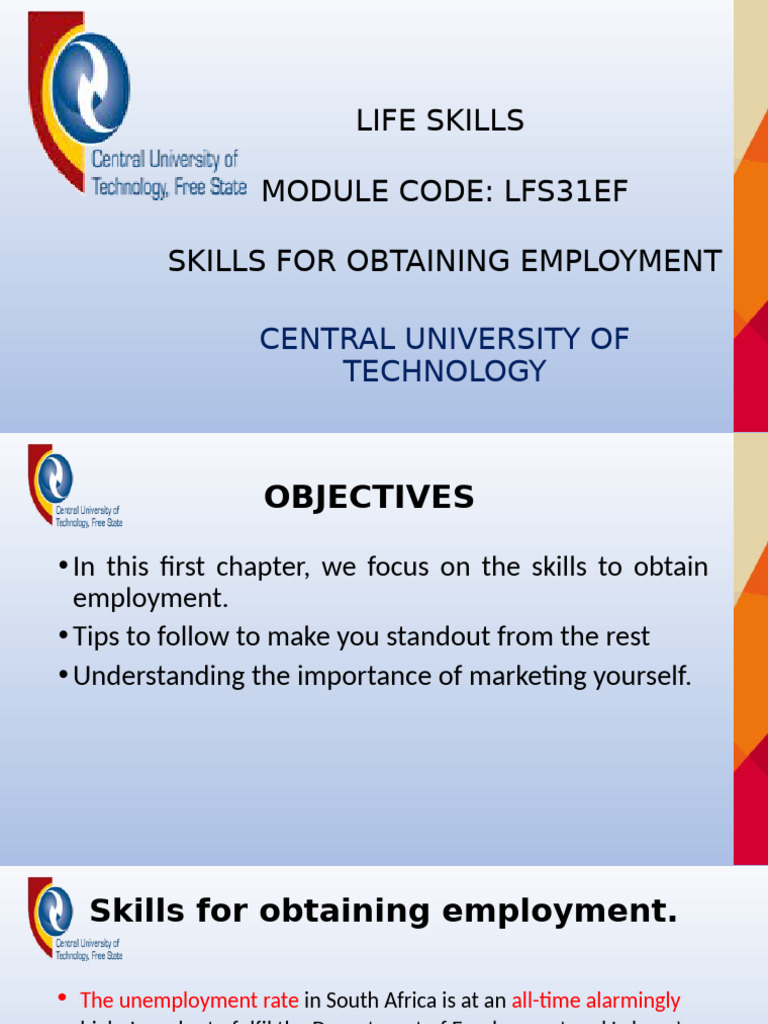 Lfs31es Unit 3-Skills For Obtaining Employment - Copy1 | PDF ...