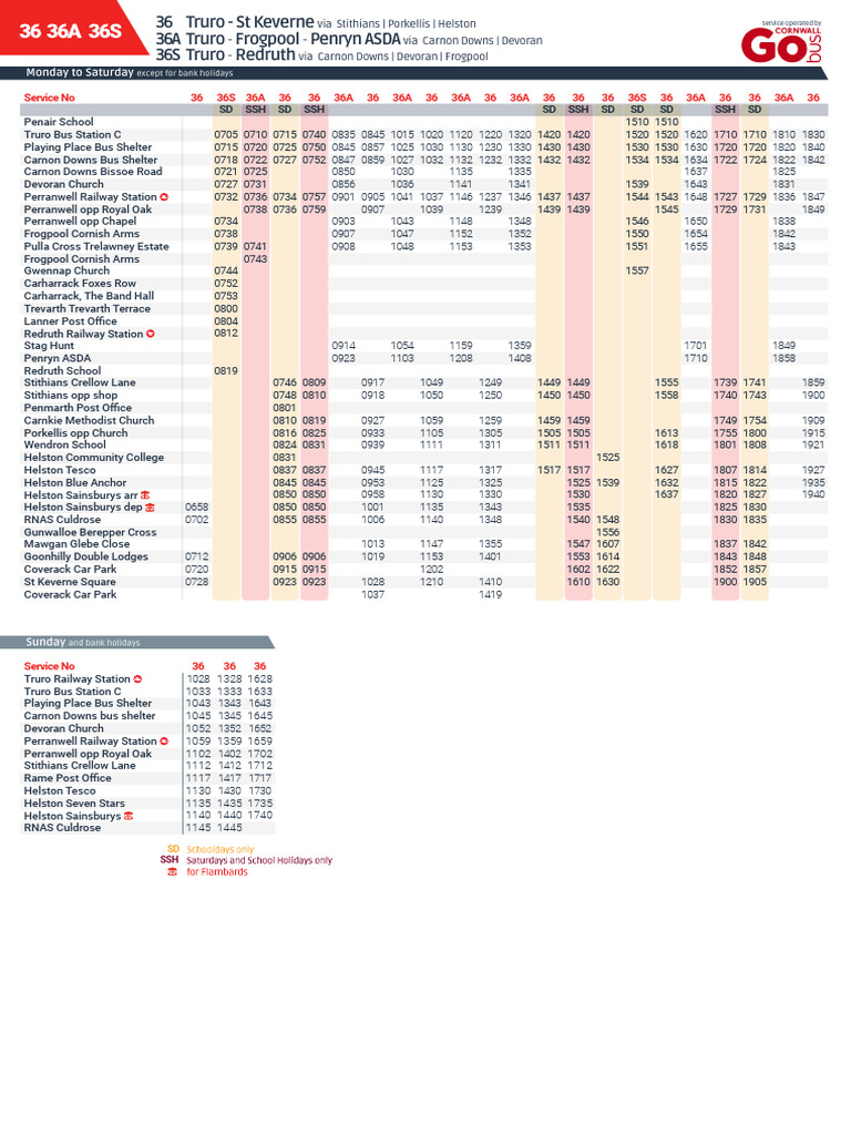 36 Timetable 20240901 Ee840b34 | PDF