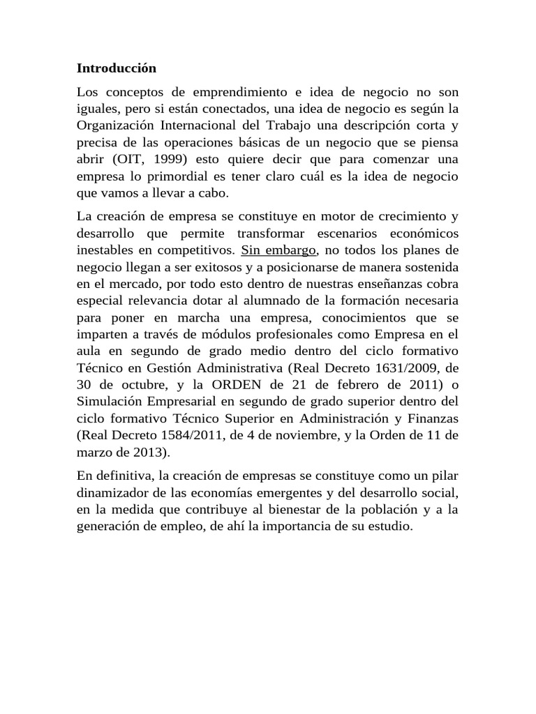 Intro 75 y Conclusion | PDF | Iniciativa empresarial | Business