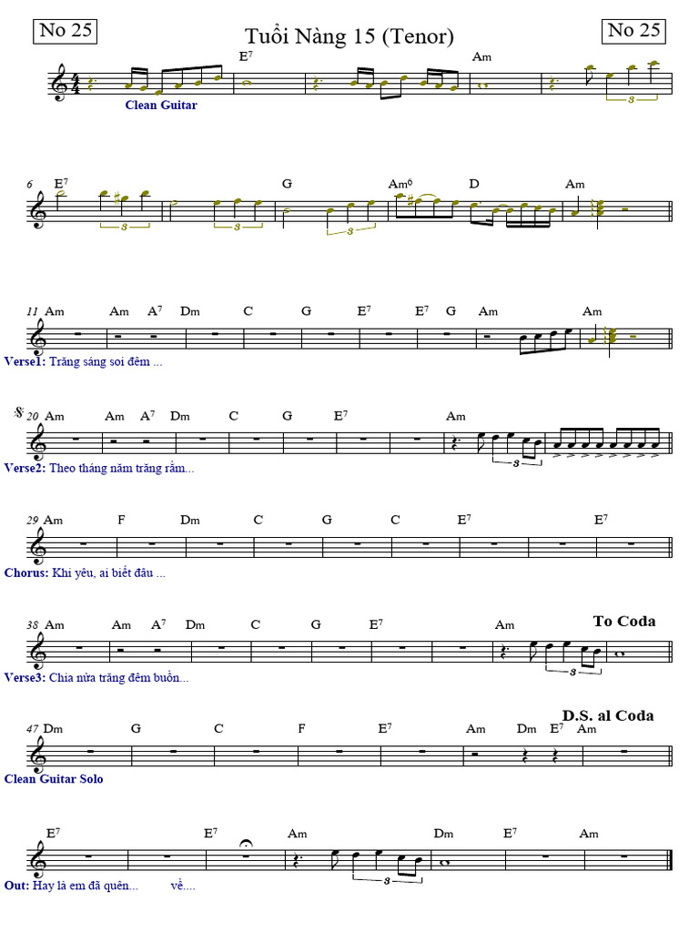 25 - Tu I Nàng 15 - Tenor | PDF