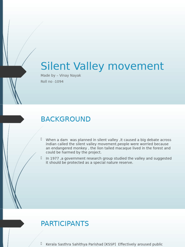 Silent Valley Movement | PDF