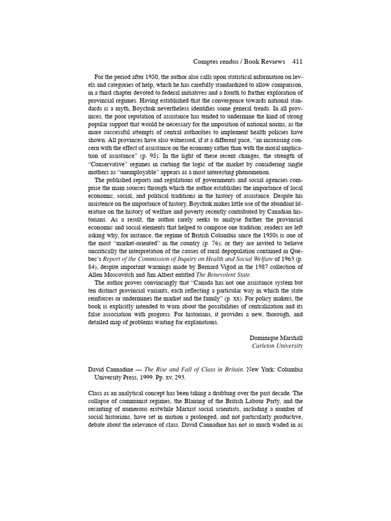 David Cannadine The Rise and Fall of Class in Britain 36tvsobknf | PDF ...