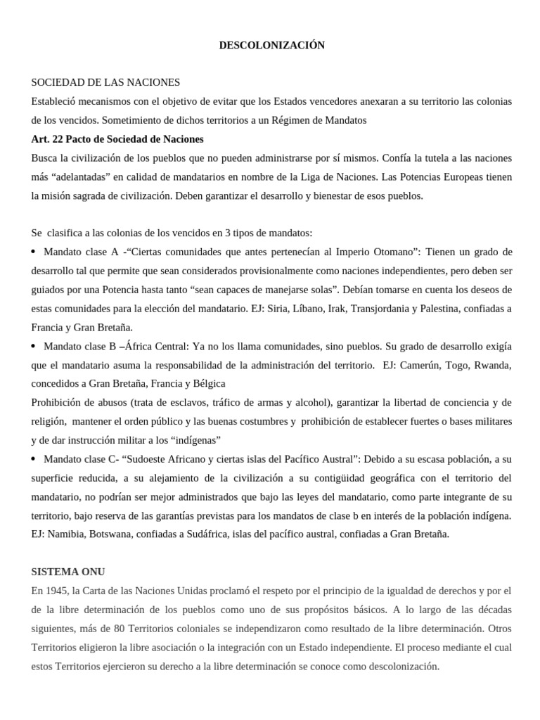 Libre Determinacion | PDF | Autodeterminación | Naciones Unidas