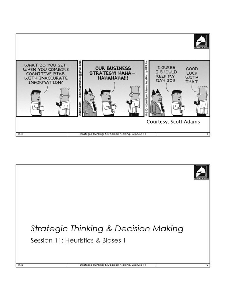 Lecture 11 - Heuristics Bias 1 | PDF | Cognition | Psychological Concepts