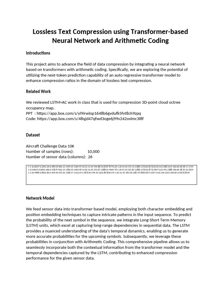 2023.final project | PDF | Data Compression | Applied Mathematics