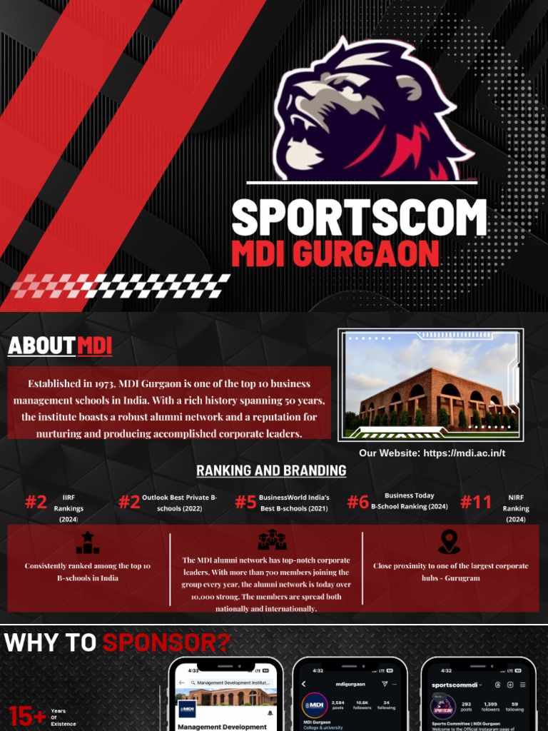 MDI_KON 2025_Sponsorship proposal | PDF | Sports