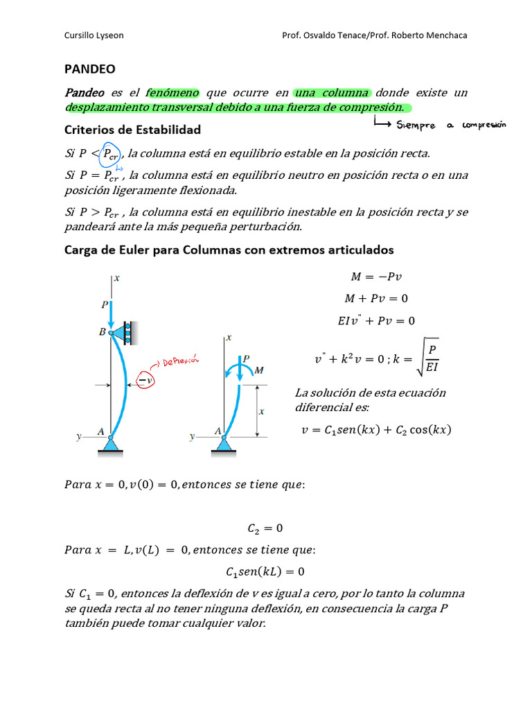 Pandeo | PDF | Pandeo | Columna