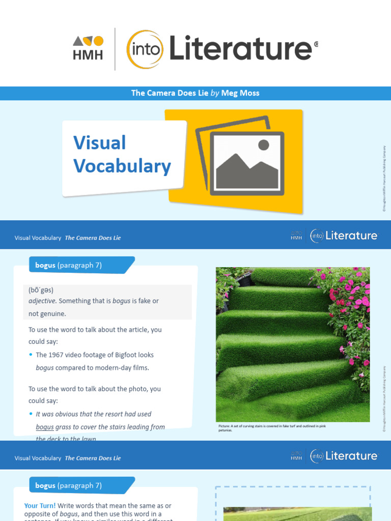 The Camera Does Lie Vocabulary | PDF | Deception