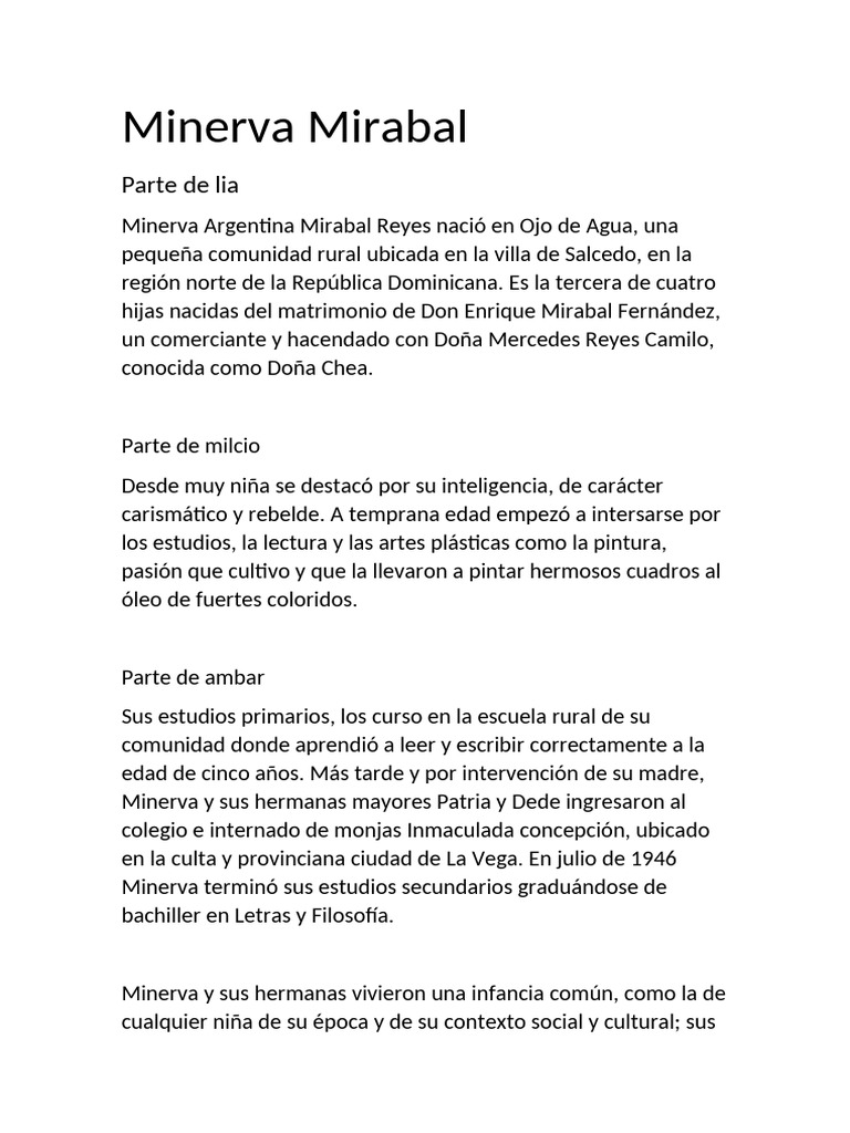 Las Hermanas Mirabal | PDF