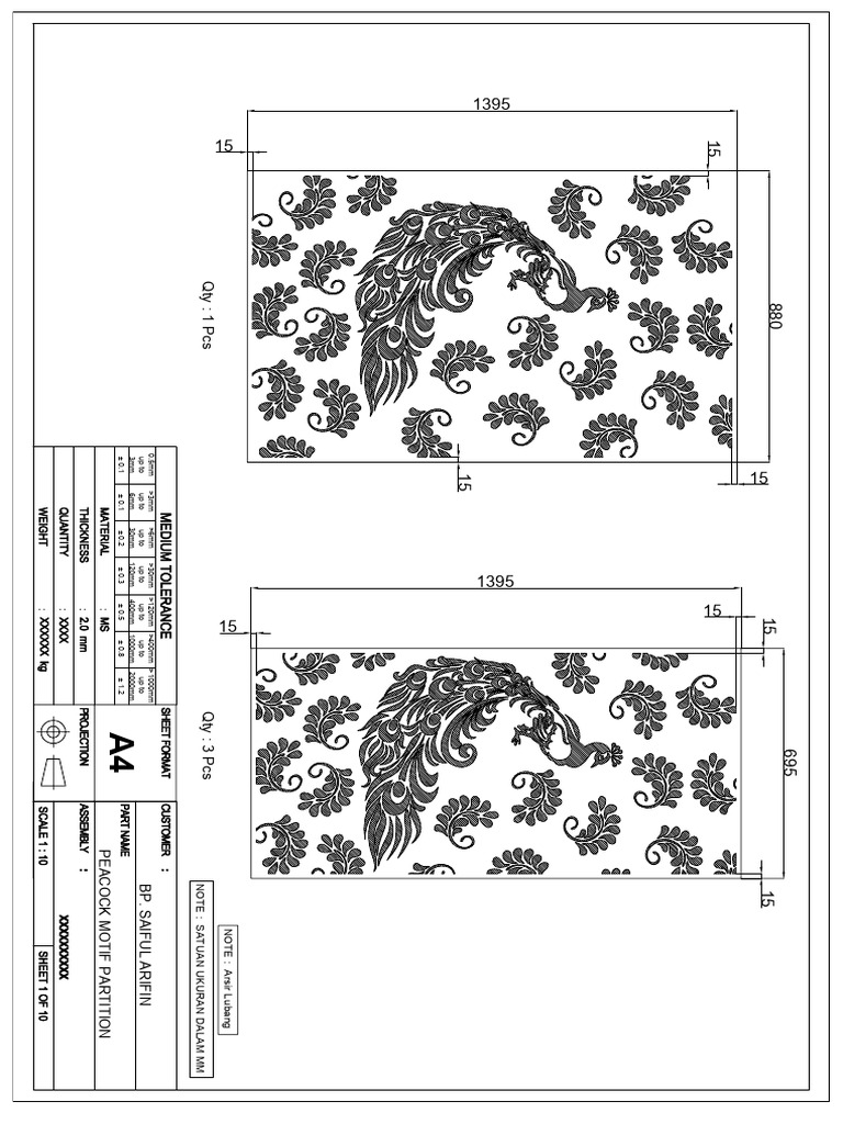 Partisi Motif Merak REV-Apv | PDF