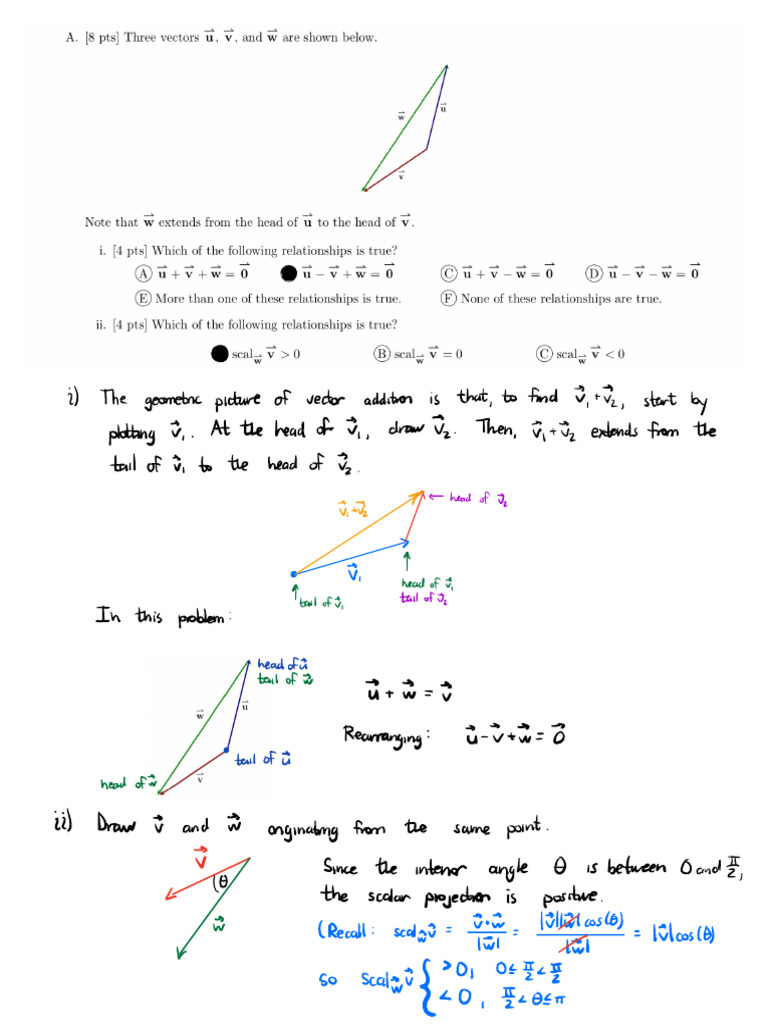 AU23 Individual M3 Form B Solutions | PDF | Euclidean Vector | Abstract Algebra