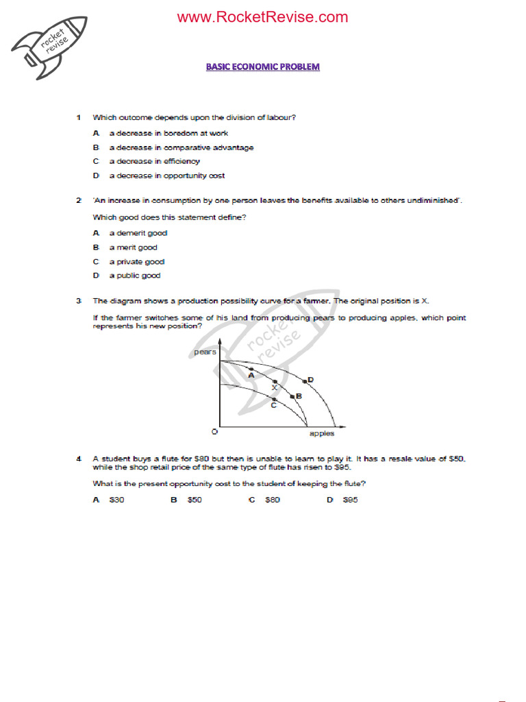 Basic Economic Problem QP - Image.marked - Textmark.image - Marked | PDF
