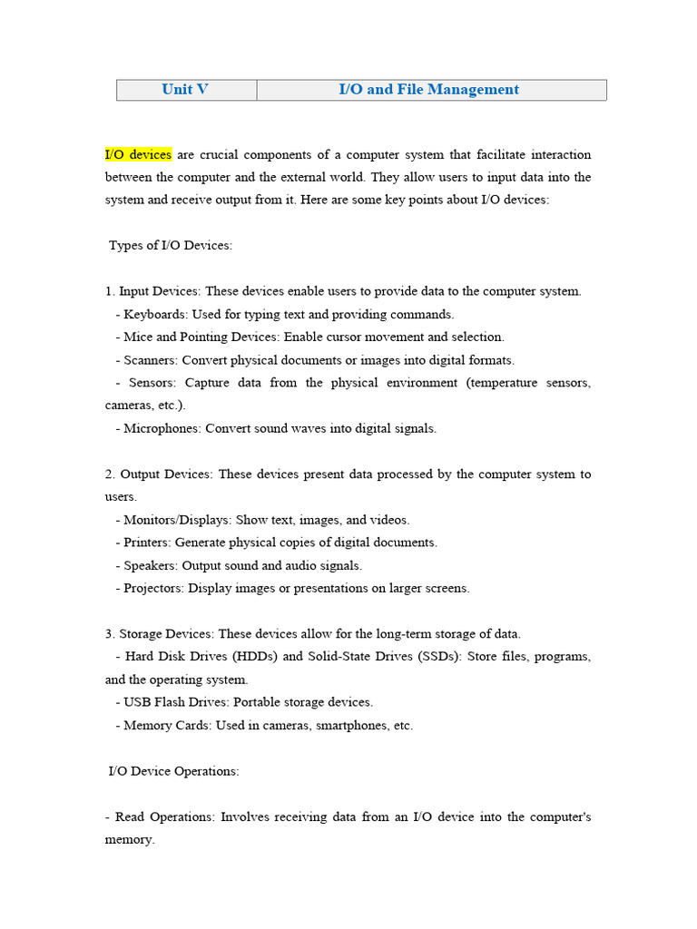 unit 4 | PDF | File System | Computer File