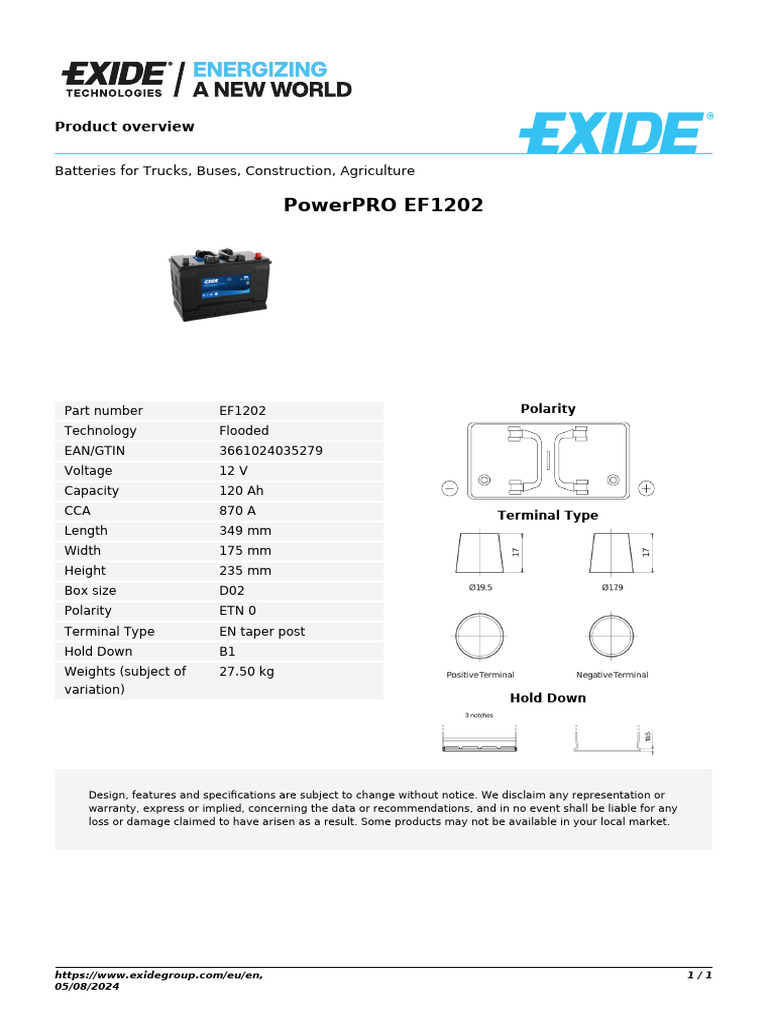 Battery 1026 Printable PDF | PDF