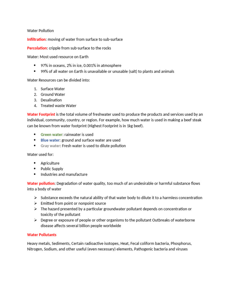 Water Pollution | PDF | Water Pollution | Water