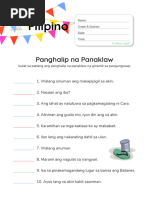 Pandiwa Worksheets | PDF