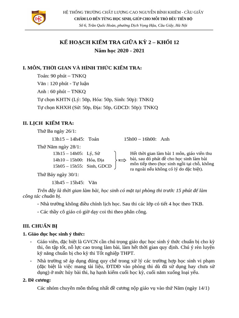 KH-thi-giua-ky-2-2020-2021 | PDF