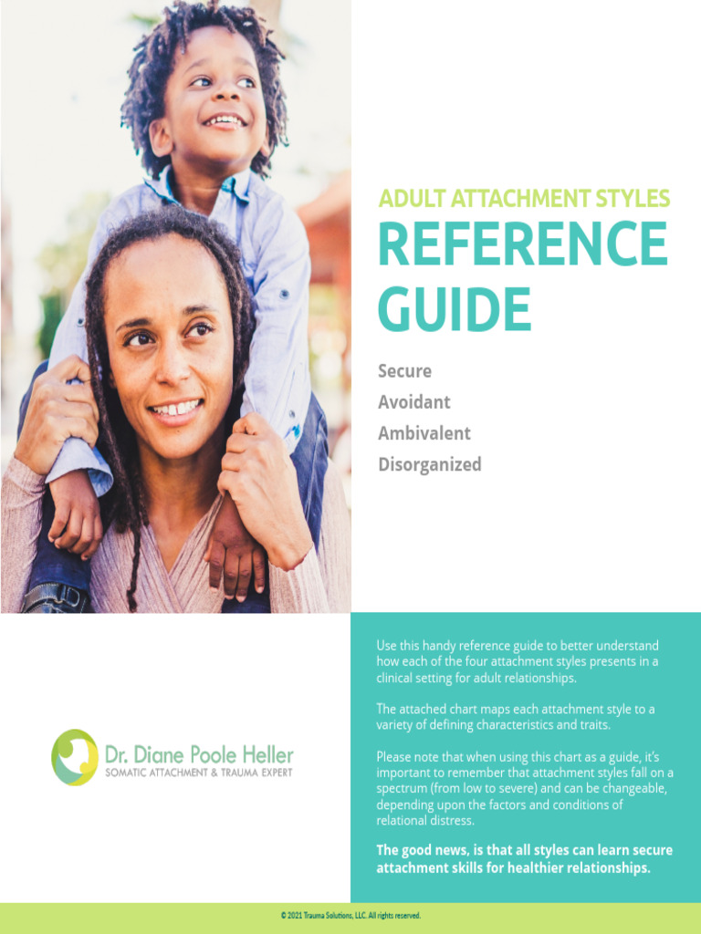 Adult Attachment Reference Guide 2 | PDF | Attachment Theory ...