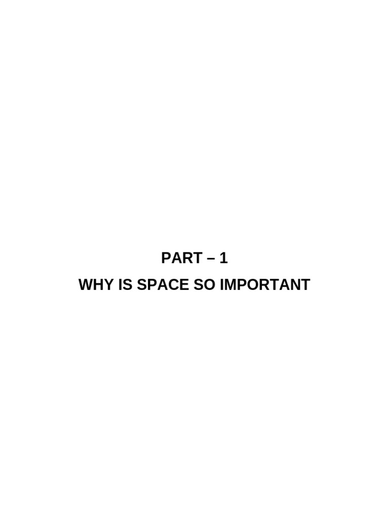 Word Document-Why Is Space So Important | PDF | Geographic Information ...