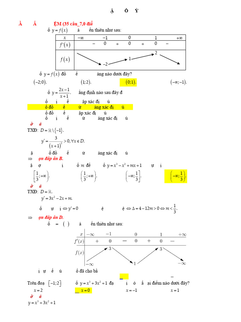 De 7 Cuoi HK1 Giai | PDF