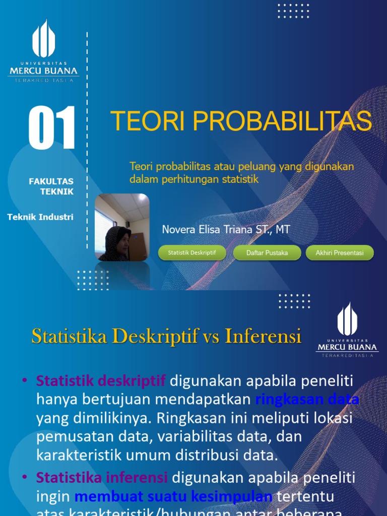Teori Probabilitas (TM1) | PDF