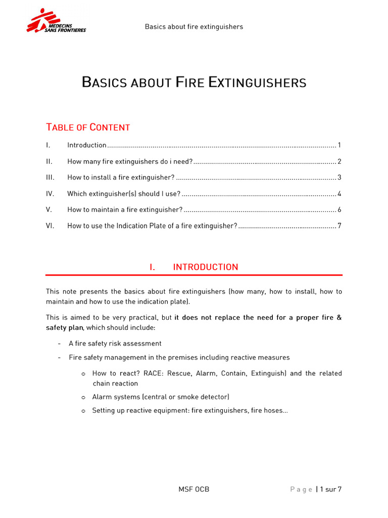 Basics On-Fire-Extinguisher | PDF | Fires | Materials