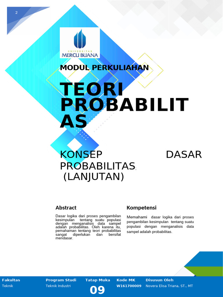 Modul Teori Probabilitas (TM10) | PDF