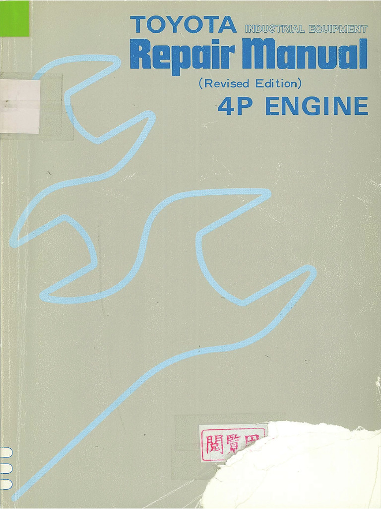 Pdfcoffee.com Toyota Forklift Motor 4p Engine Repair Manual | PDF