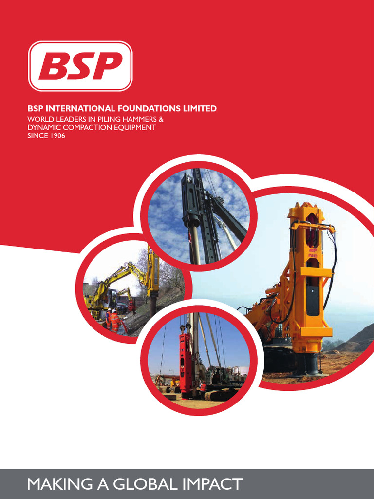 01912 Bsp a4 32pp Brochure 2019 Low Res | PDF | Deep Foundation | Hammer