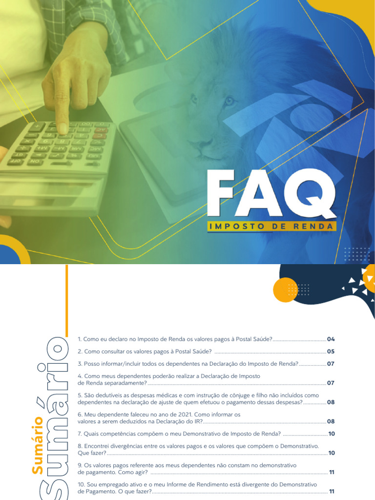 AF-FAQ-Imposto-de-Renda-2023 | PDF | Imposto de Renda | Impostos
