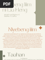 Buod NG Itim Na Niyebe Ni Lui Heng | PDF