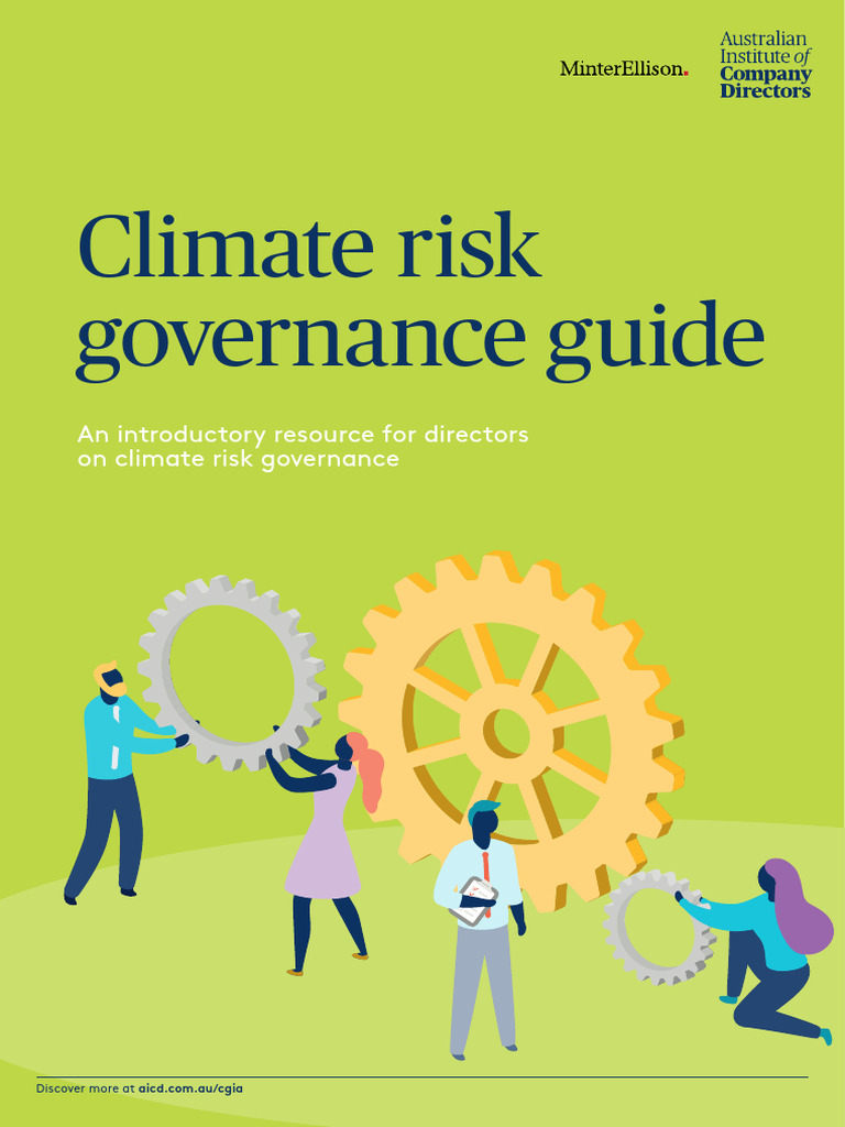 Climate Risk Governance Guide | PDF | Greenhouse Gas | Climate Change