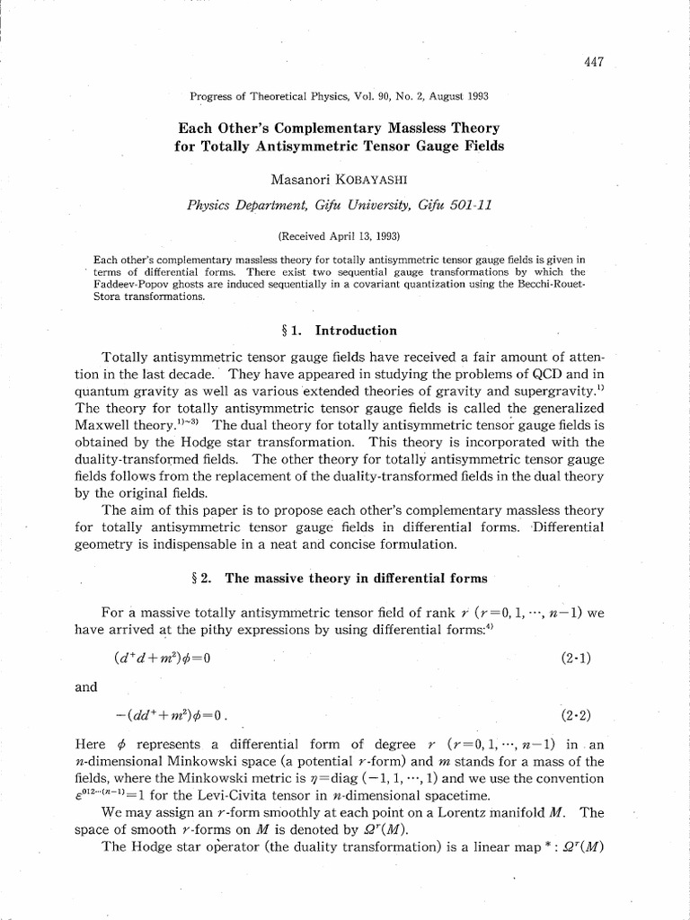 Ass | PDF | Gauge Theory | Applied Mathematics