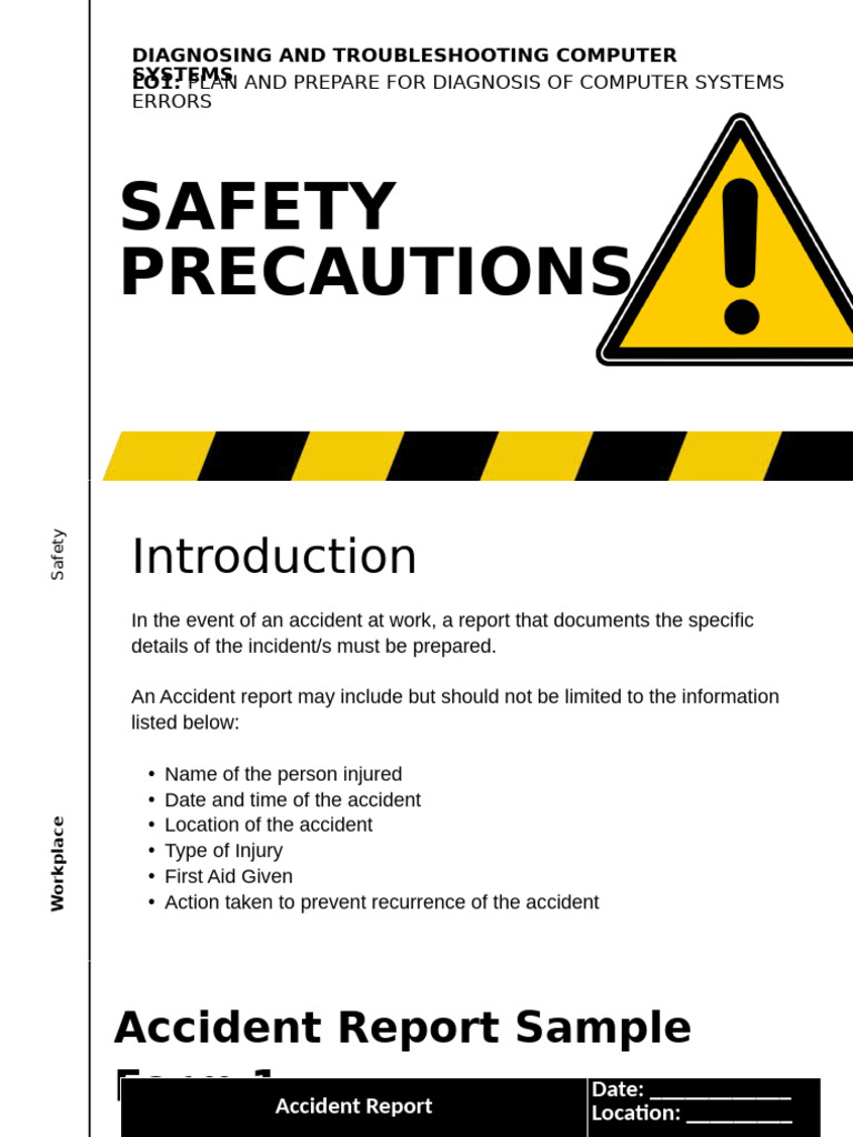 Lesson 2 - LO1 - 1 - Safety | PDF