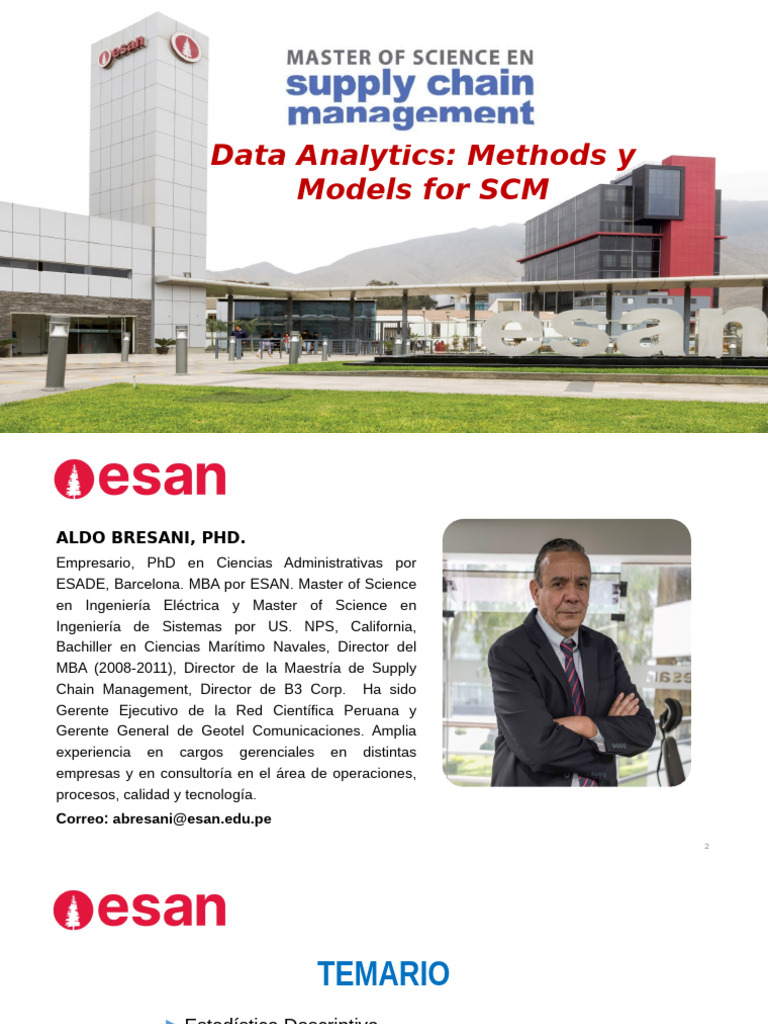 Introd Estadistica MSCM 2024 | PDF | Desviación Estándar | Media