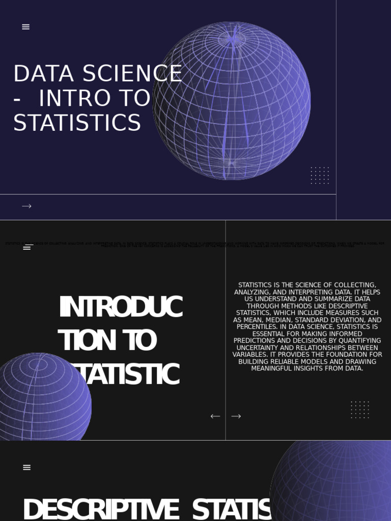 Introduction to Statistics in Data Science | PDF | Statistics | Data ...