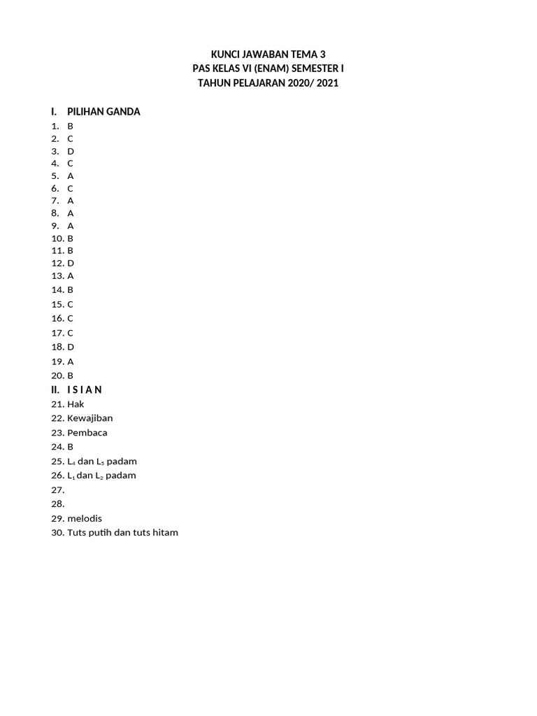 TEMA 3_PAS 1_KUNCI | PDF