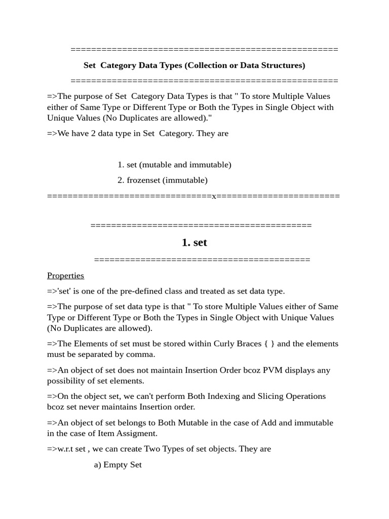 Python_notes_set | PDF | Computing | Programming Paradigms Python_notes_set | PDF | Computing | Programming Paradigms