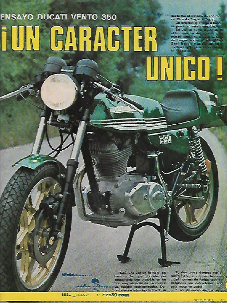 Ducati Vento 350 Solo Moto n48 1976 | PDF