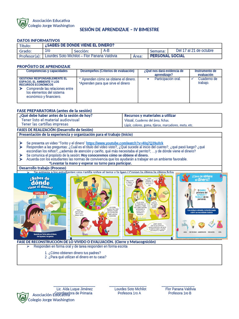 Sesiones P.S Iv Bim | PDF | Evaluación | Aprendizaje