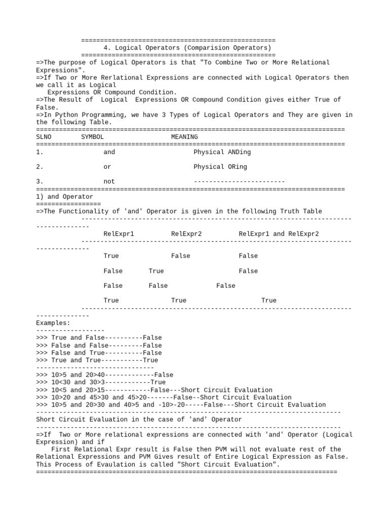 Logical Operators | PDF | Syntax (Logic) | Mathematics