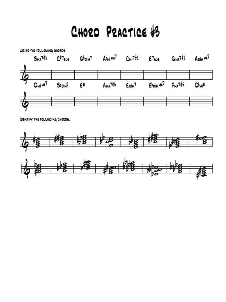 Chord Practice #3 | PDF