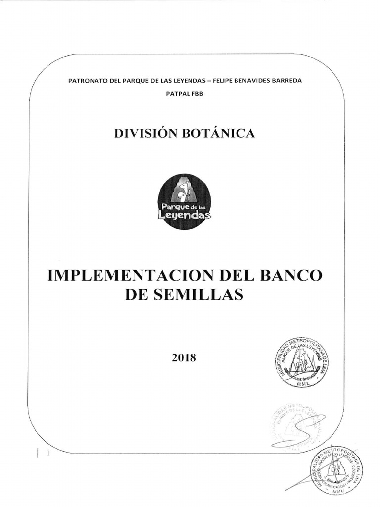 Implementación del Banco de Semillas | PDF | Biodiversidad | Semilla