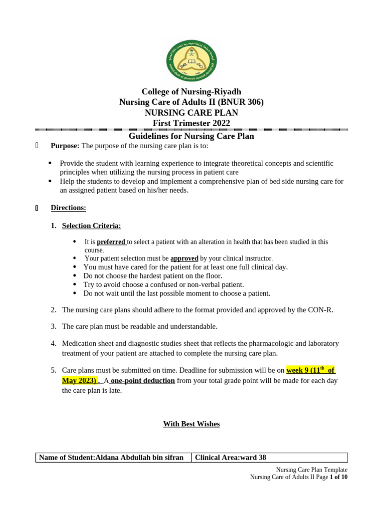 Adult II Ncp | PDF | Nausea | Pain