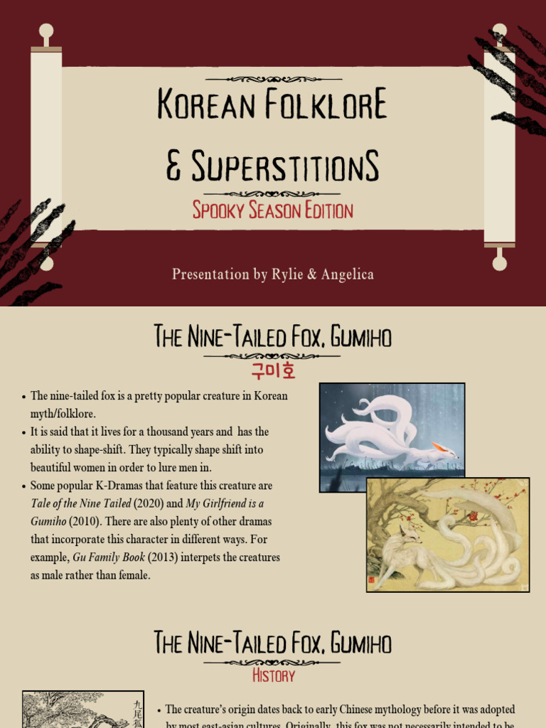 Korean Folklore and Superstitions Guide | PDF | Folklore | Mythology